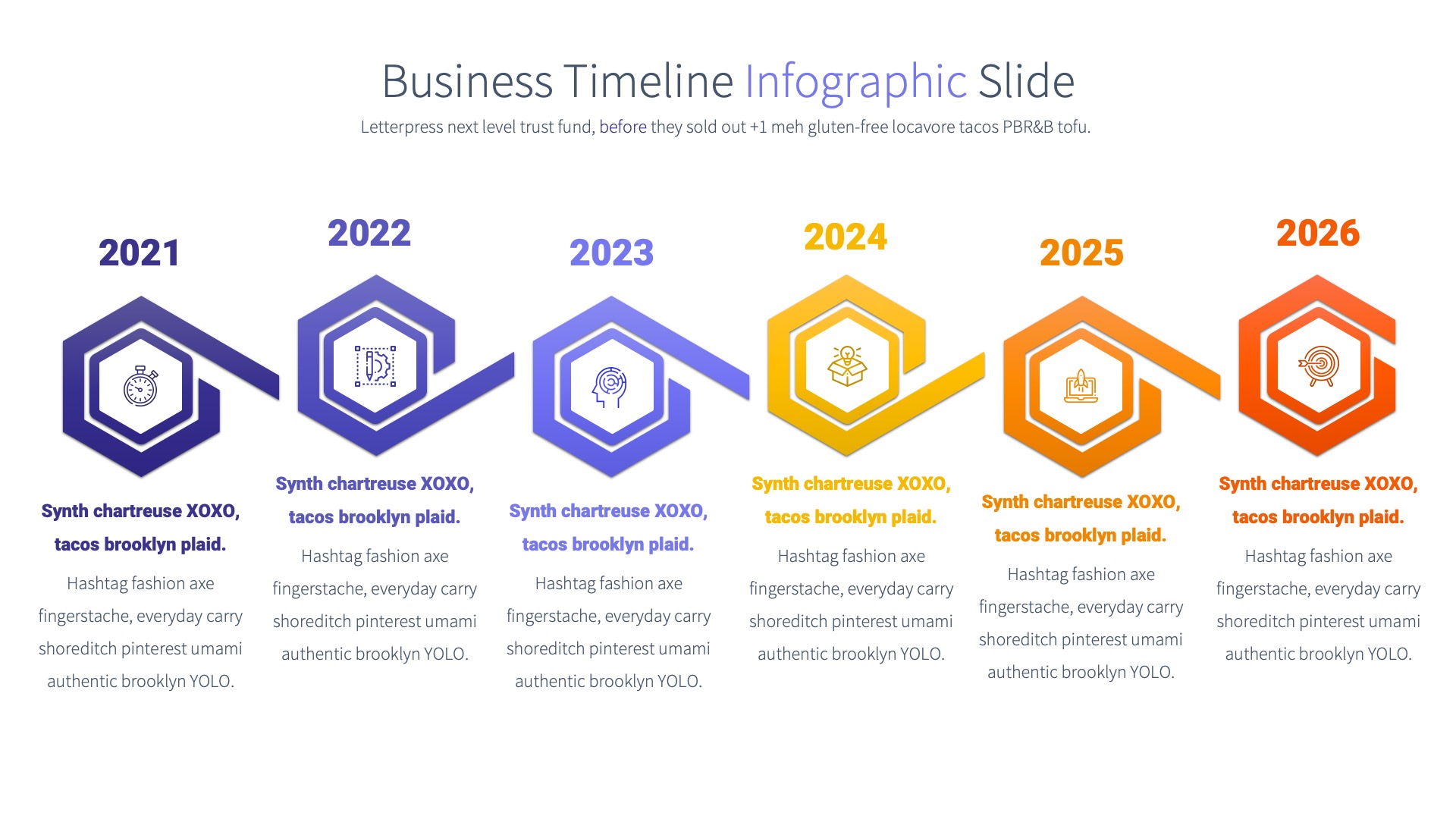 Business Timeline - PowerPoint Infographics Slides, Presentation Templates