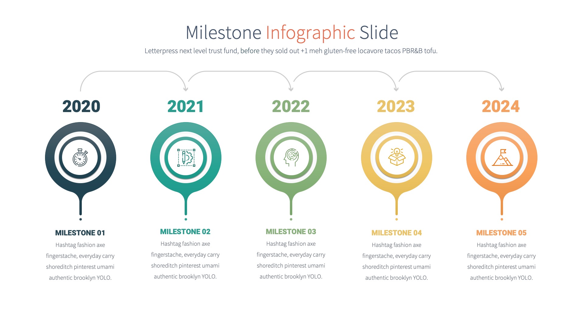 Milestone - PowerPoint Infographics Slides, Presentation Templates