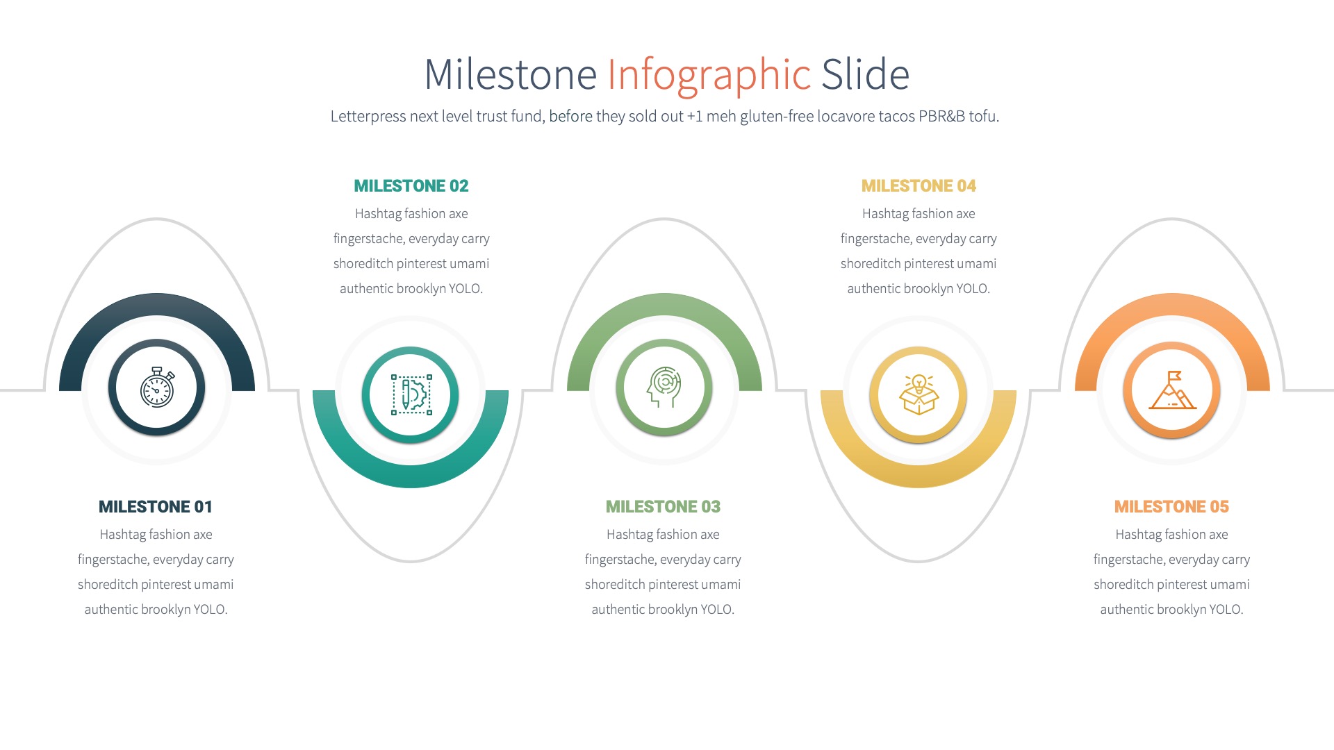 Milestone - PowerPoint Infographics Slides, Presentation Templates