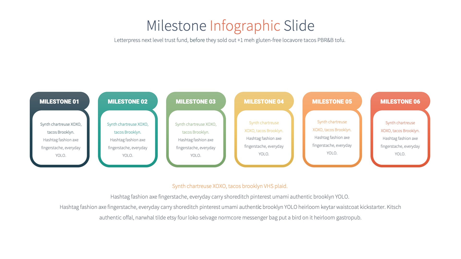 Milestone - PowerPoint Infographics Slides, Presentation Templates