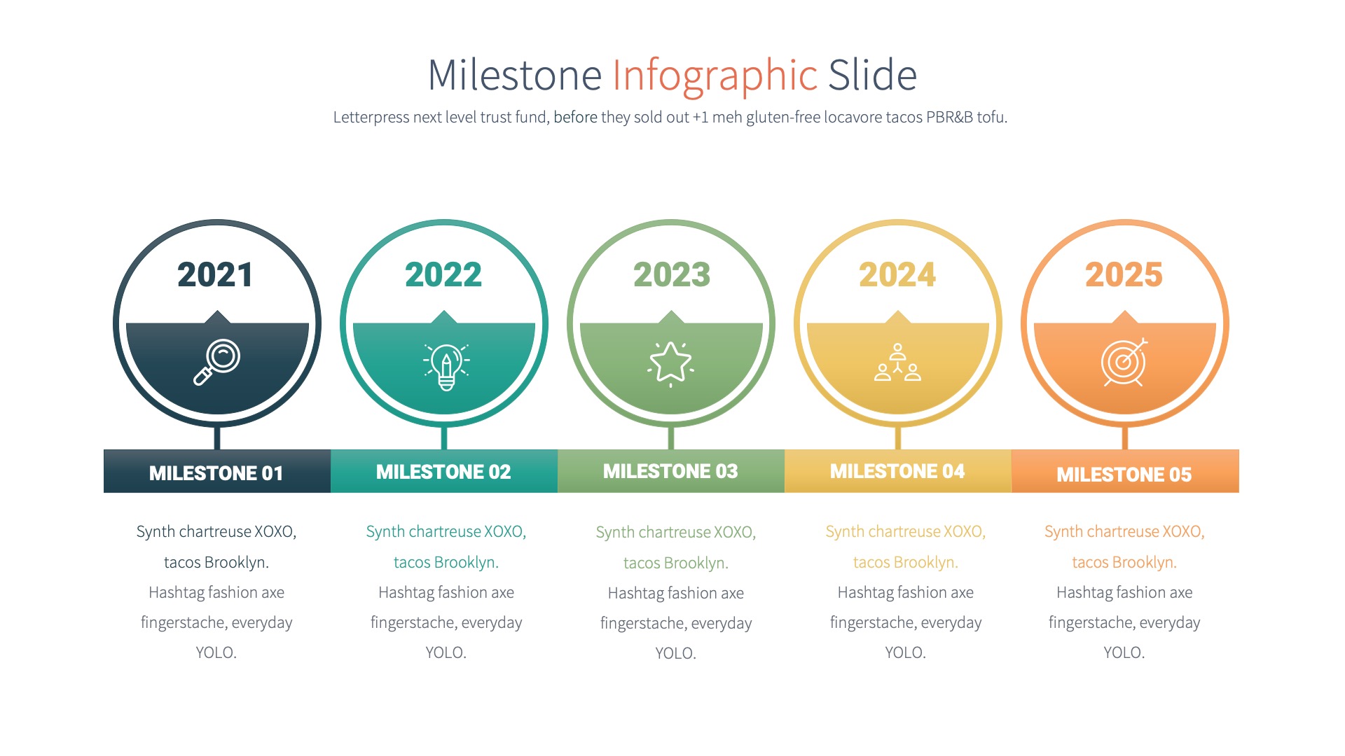 Milestone - PowerPoint Infographics Slides, Presentation Templates