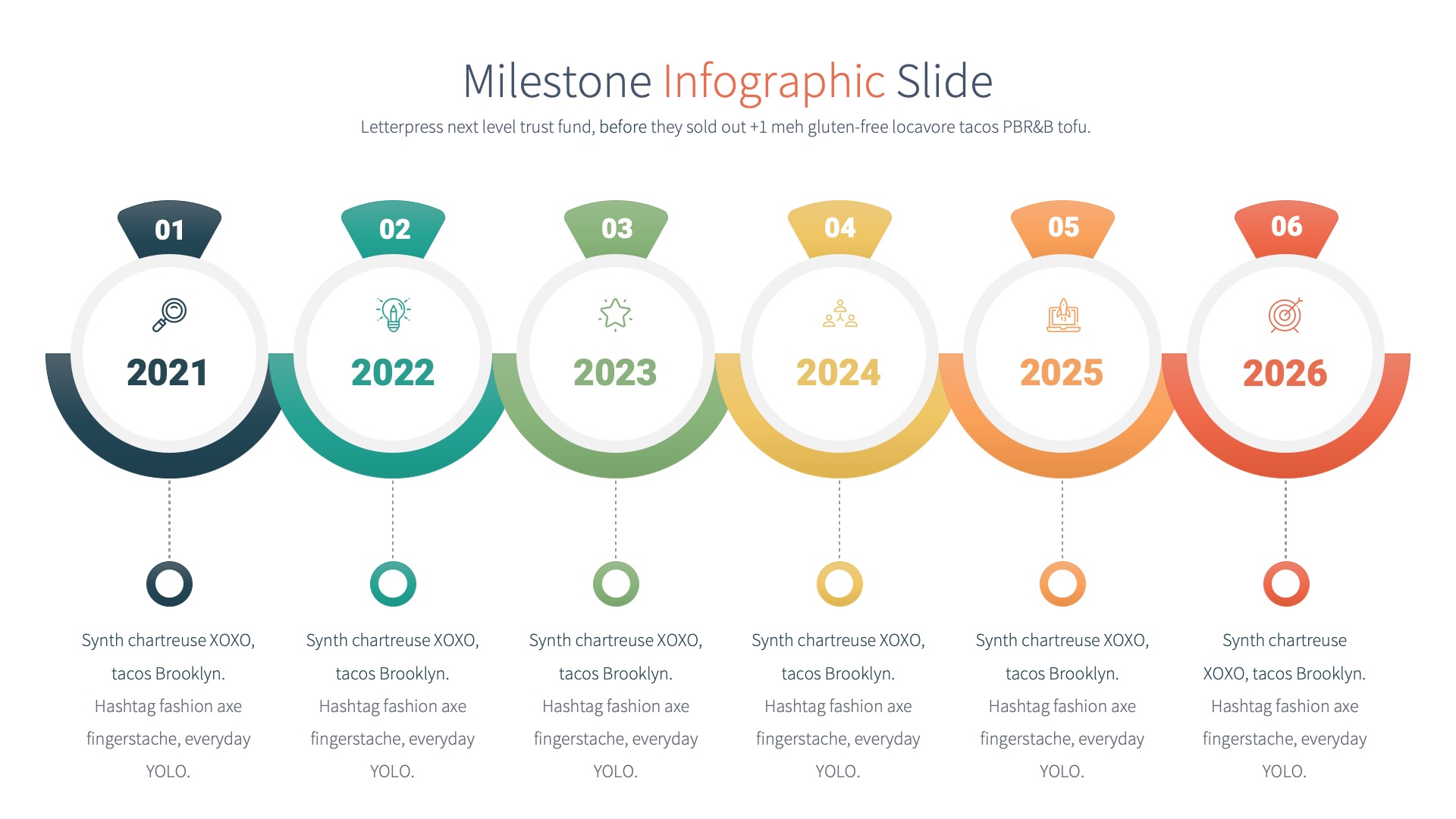 Milestone - PowerPoint Infographics Slides, Presentation Templates