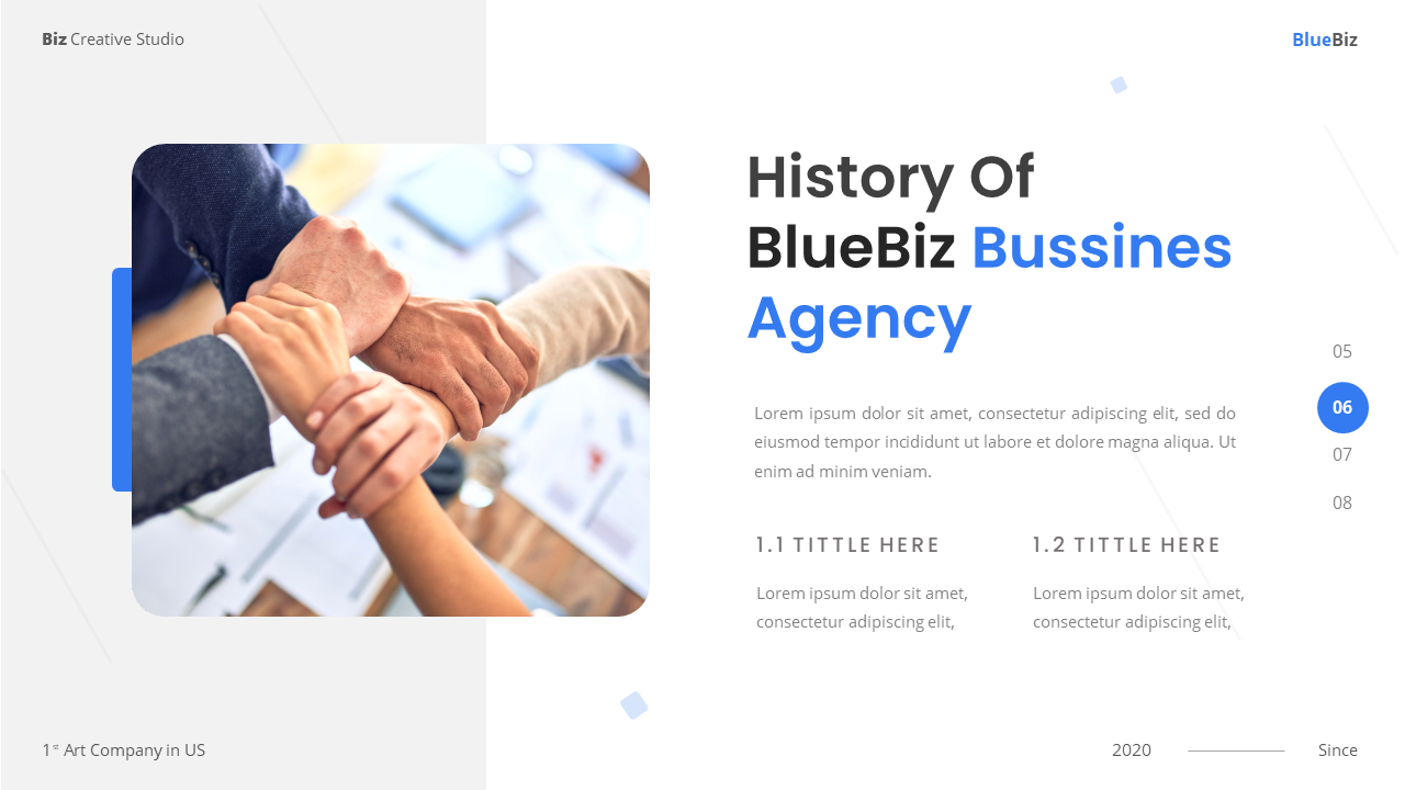 BlueBiz - Creative Business Google Slides Template by pixslides ...