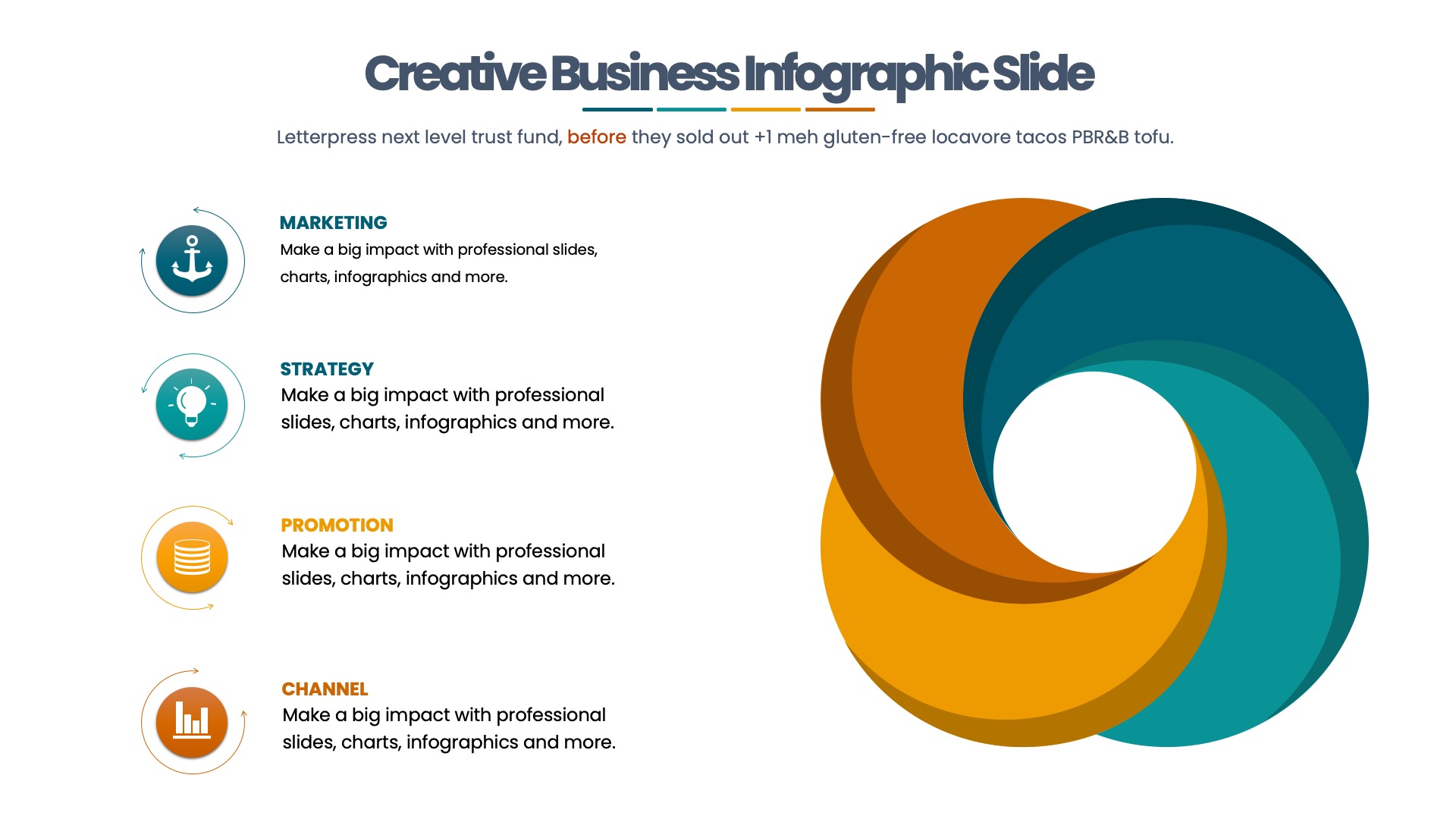 Creative Business - PowerPoint Infographics Slides, Presentation Templates
