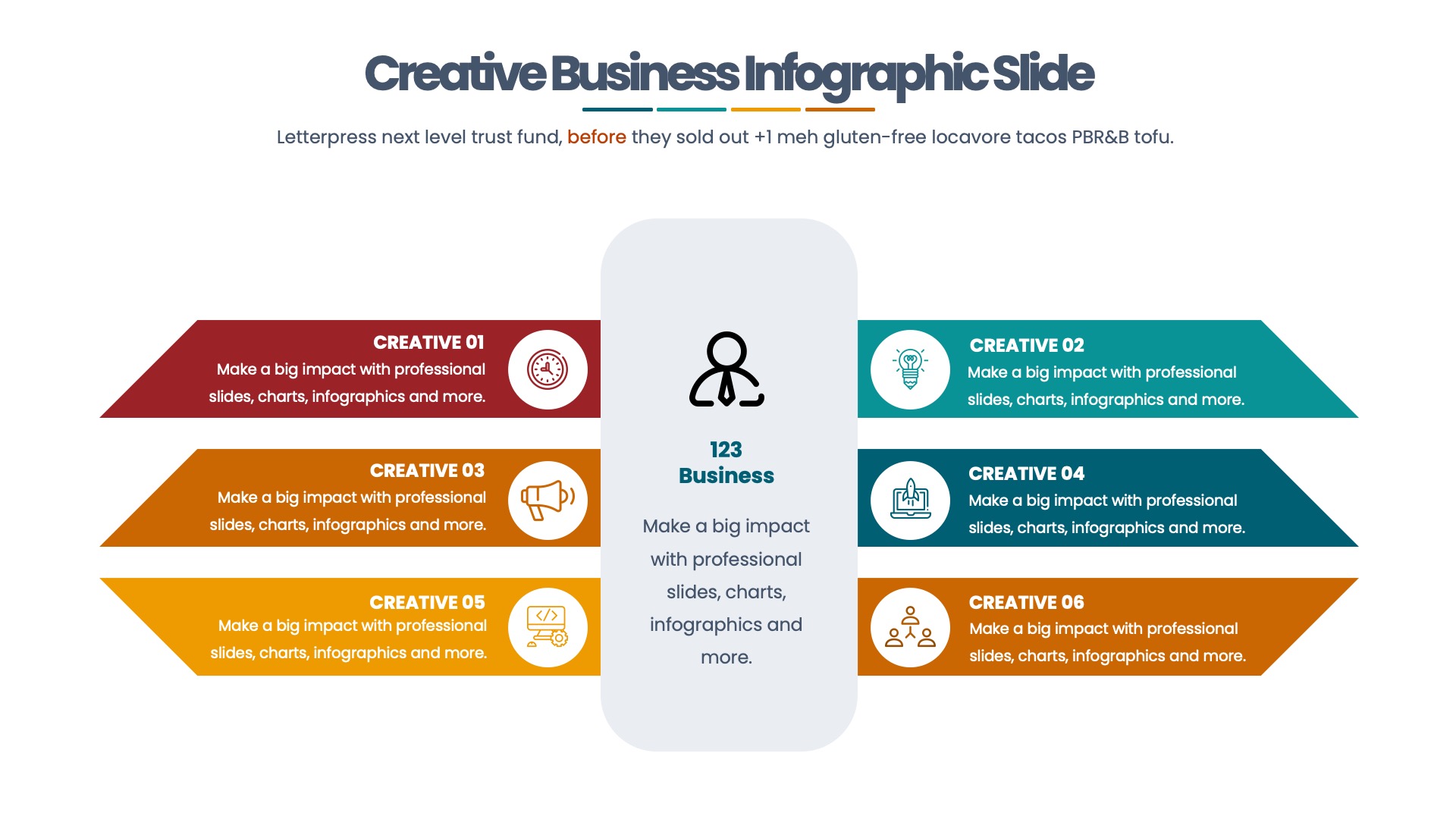 Creative Business - PowerPoint Infographics Slides, Presentation Templates