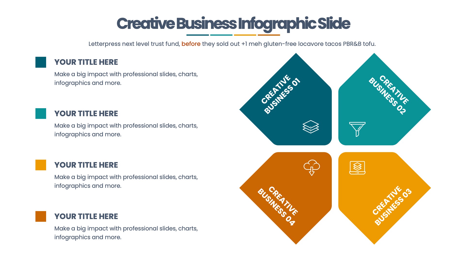 Creative Business - PowerPoint Infographics Slides, Presentation Templates