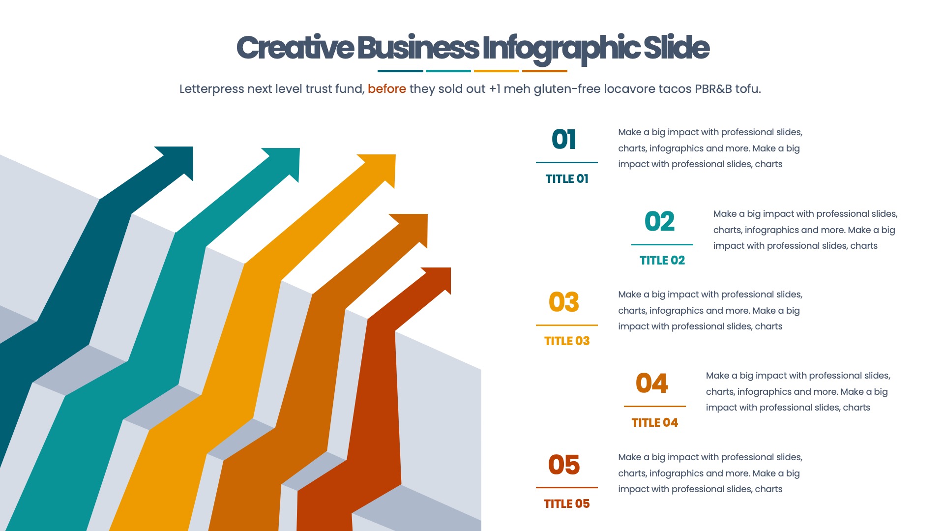 Creative Business - PowerPoint Infographics Slides, Presentation Templates
