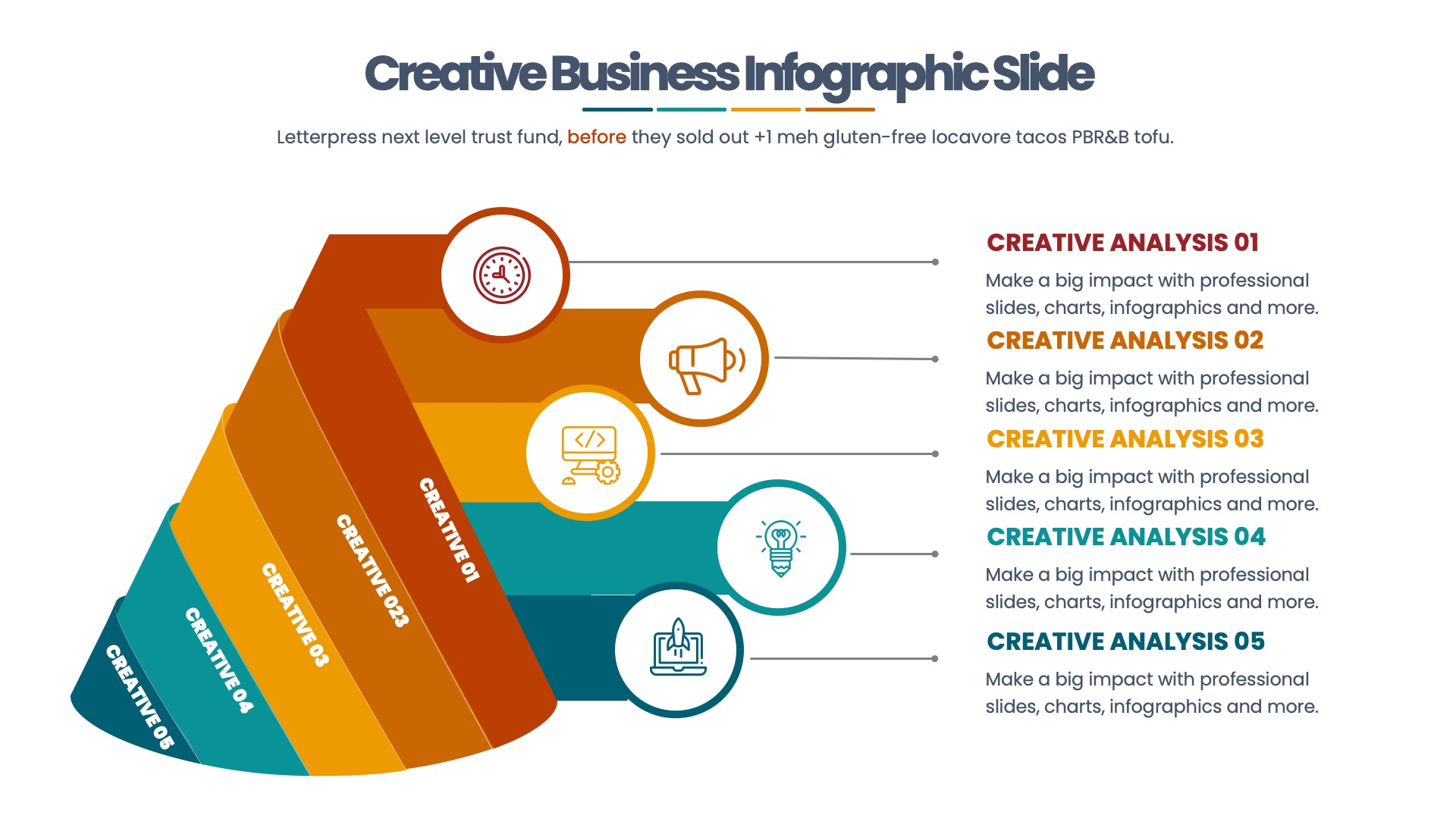 Creative Business - PowerPoint Infographics Slides, Presentation Templates