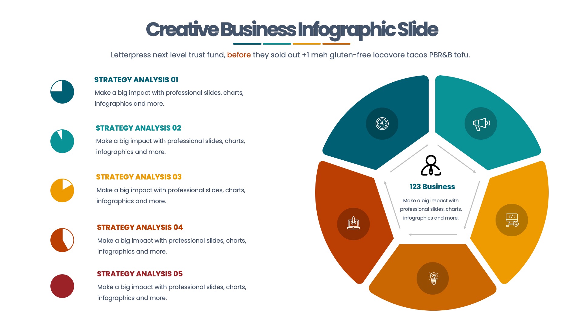 Creative Business - PowerPoint Infographics Slides, Presentation Templates