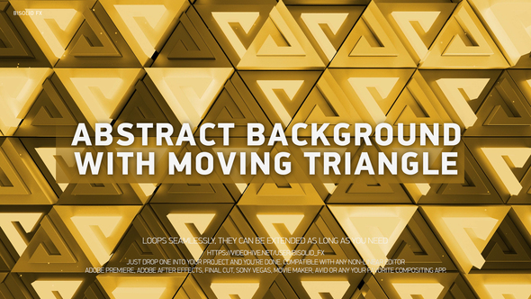 Abstract Background With Moving Triangle, Motion Graphics | VideoHive