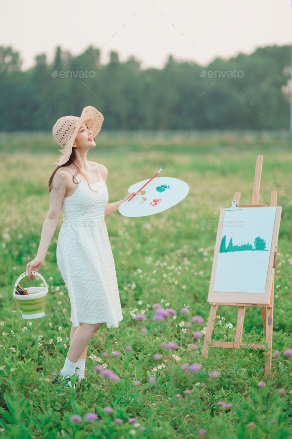 girl is drawing Stock Photo by liufuyu | PhotoDune