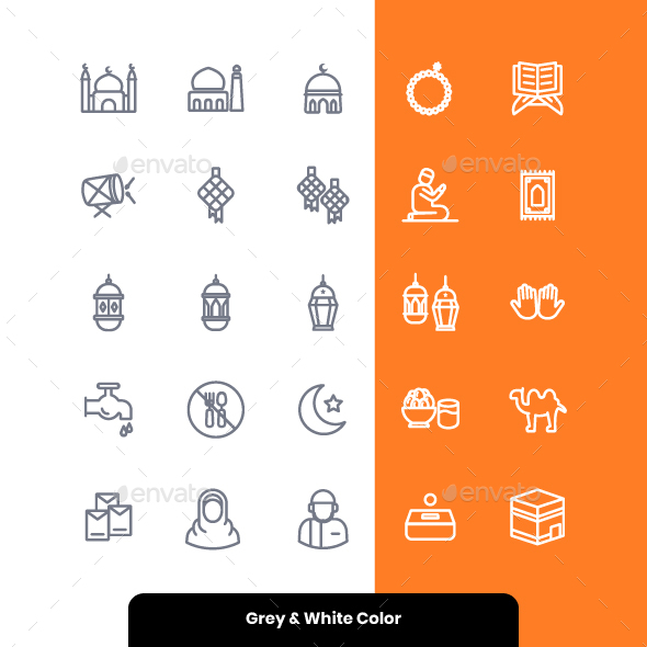25 Ramadhan Icon Set, Icons | GraphicRiver