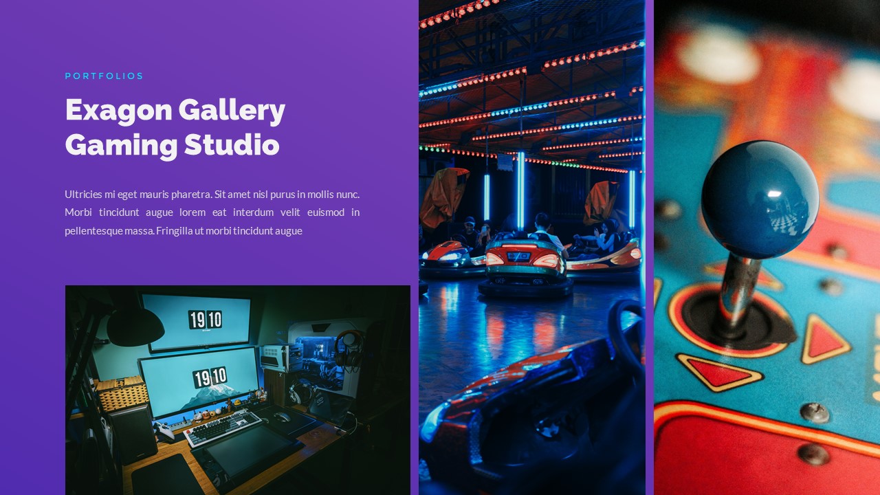 Exagon - Gaming Studio Keynote Presentation Template, Presentation ...