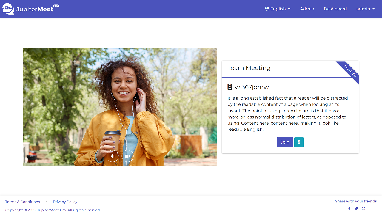 JupiterMeet Pro - Video Conference by TheRTCLabs | CodeCanyon