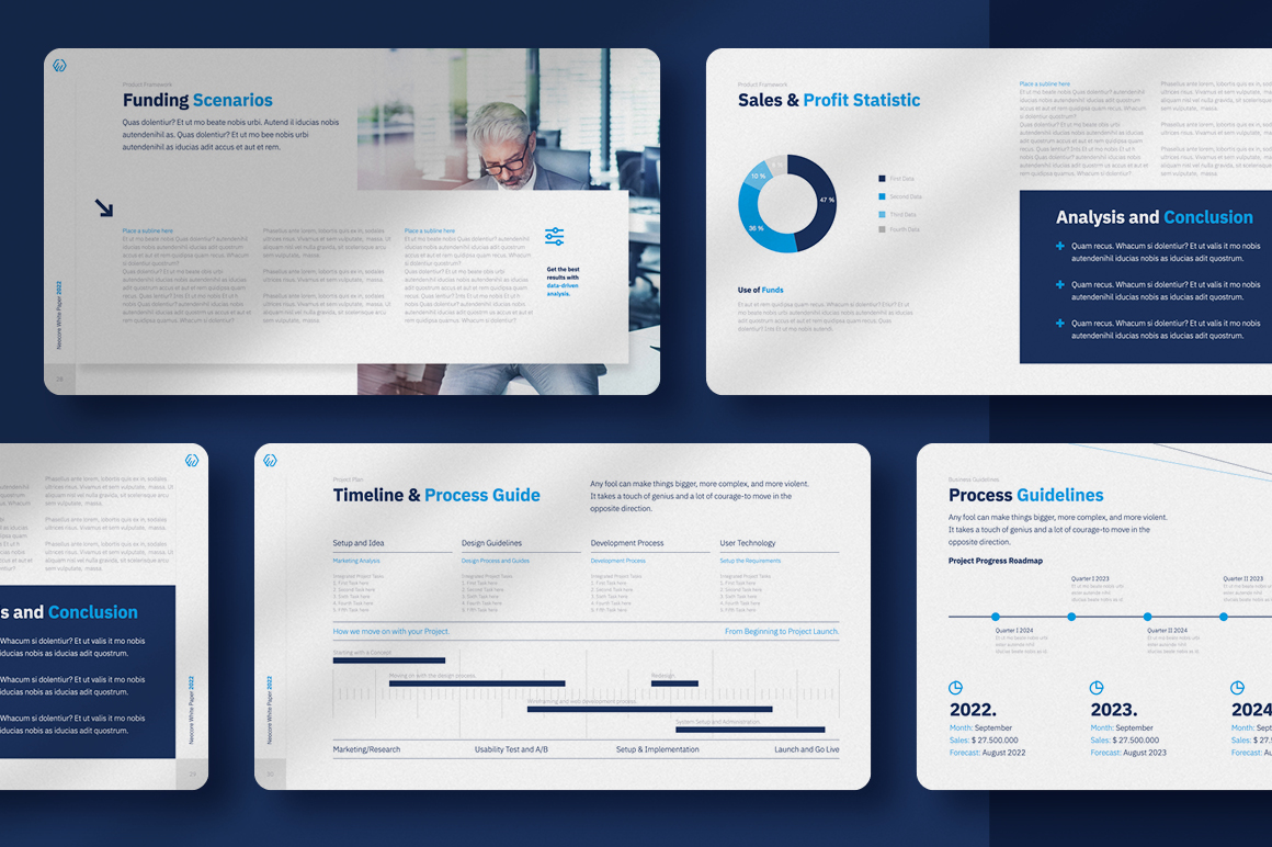 White Paper Powerpoint, Presentation Templates | GraphicRiver