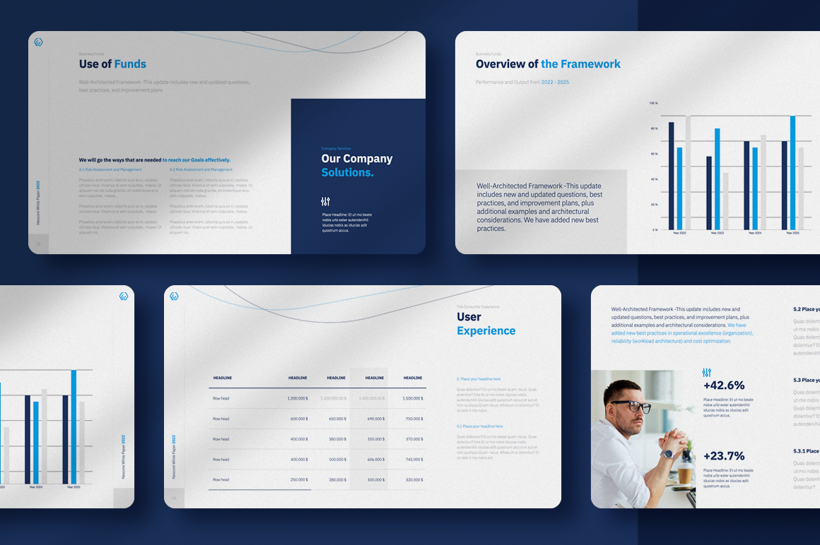 White Paper Powerpoint, Presentation Templates | GraphicRiver