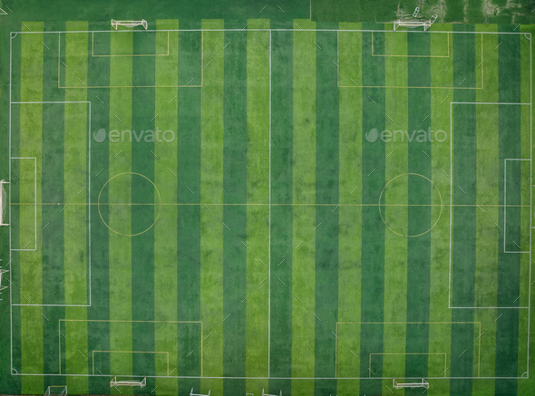 Aerial view of football field Stock Photo by lzf | PhotoDune
