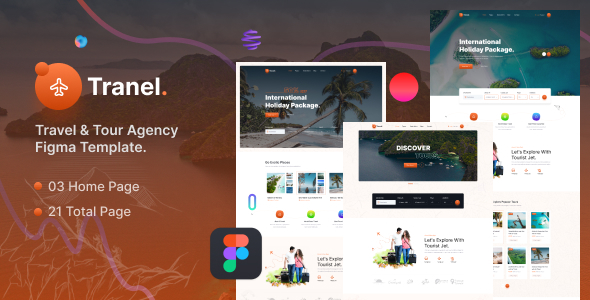 Tranel - Travel & Tour Agency Figma Template by creativemela | ThemeForest