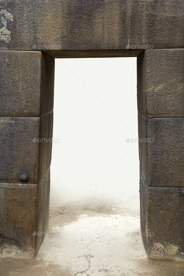 Old stone entrance wall Stock Photo by BGStock72 | PhotoDune