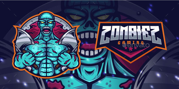 Zombie Esport Logo, Logo Templates | GraphicRiver