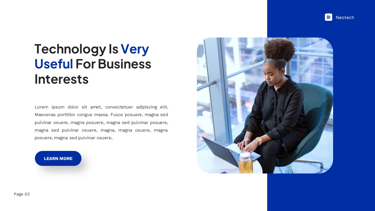 Neotech - IT Solutions & Services Keynote Template, Presentation Templates