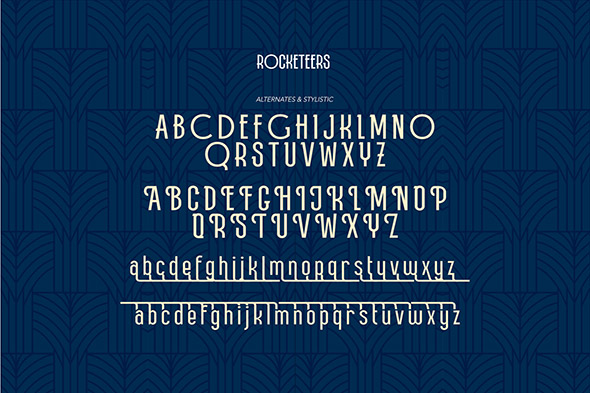 Rocketeers - Art Deco Type, Fonts | GraphicRiver
