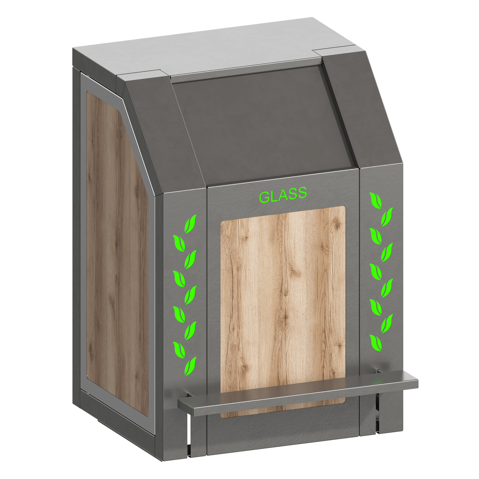 Outdoor trash can 5 models by RensiCG | 3DOcean