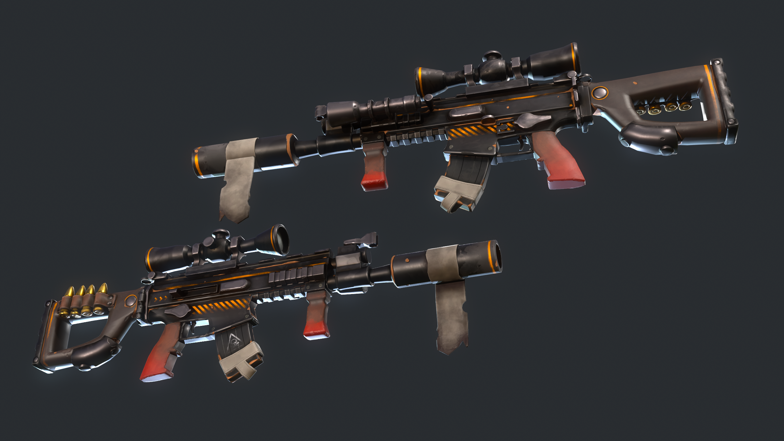 FN SCARL Machine Gun by ahmadali55 | 3DOcean