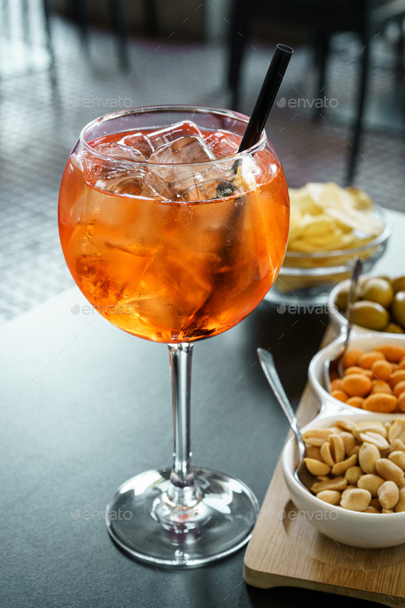 Spritz cocktail happy hour Stock Photo by baffos | PhotoDune