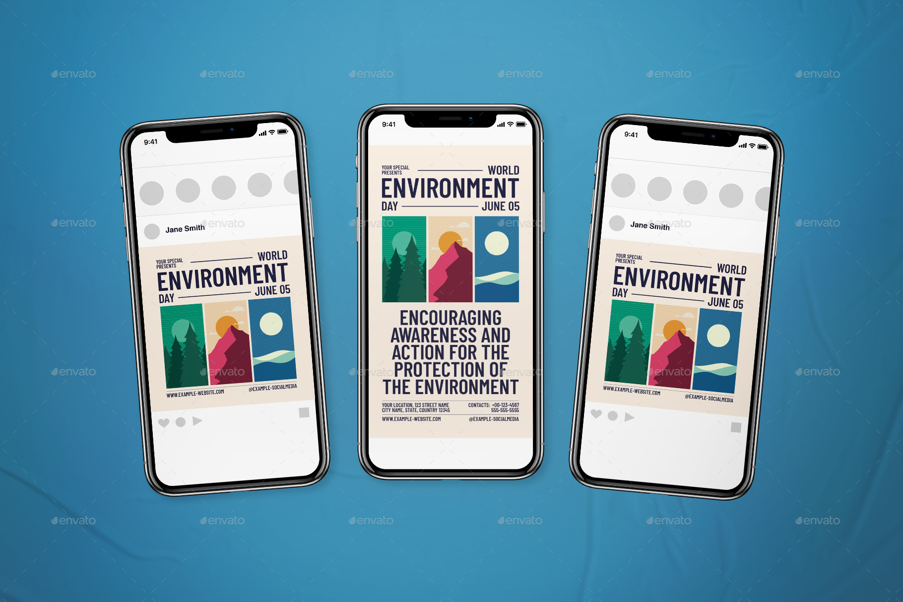 World Environment Day Flyer Set, Print Templates | GraphicRiver