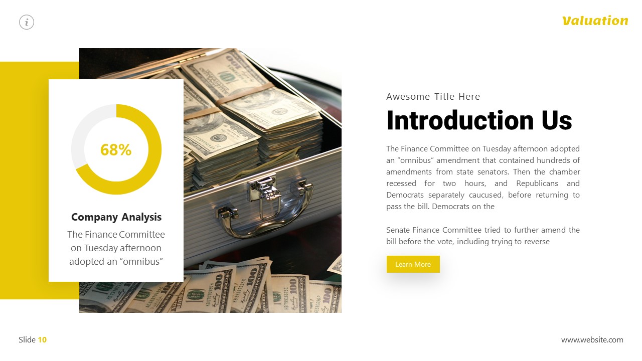 Valuation Finance Presentation Template, Presentation Templates ...