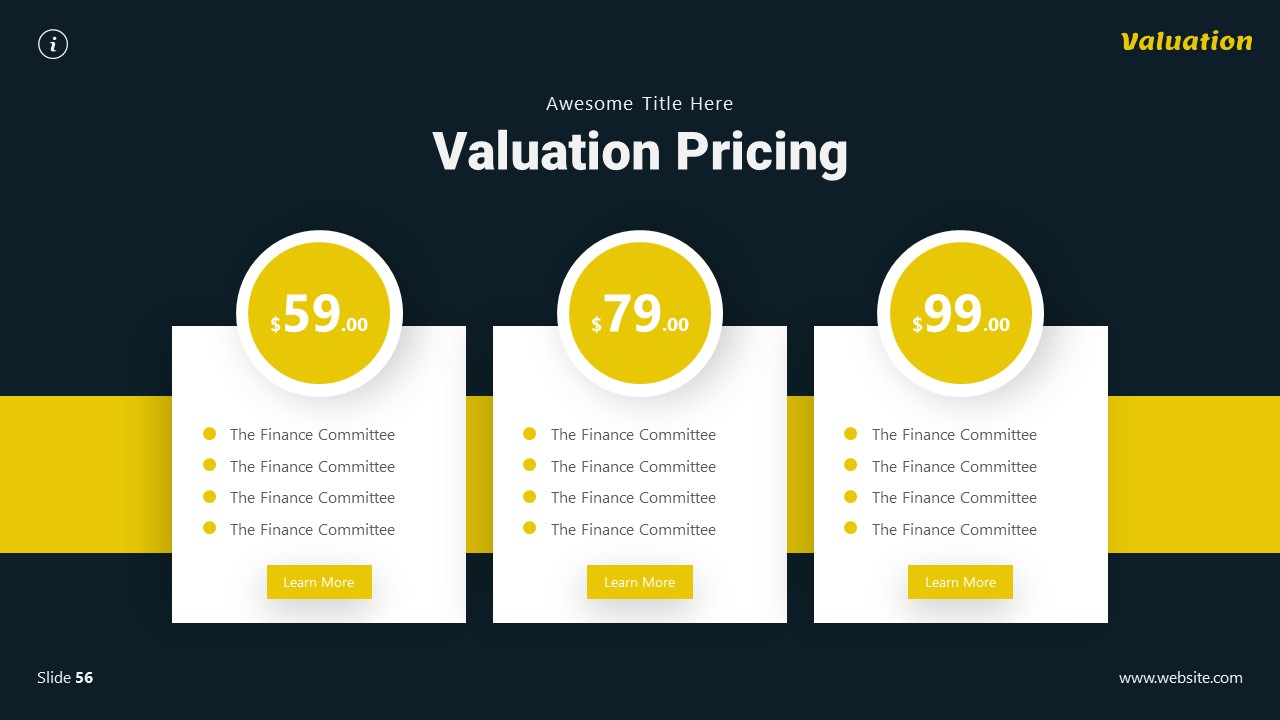 Valuation Finance Presentation Template, Presentation Templates ...