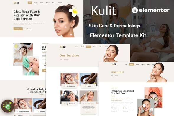 Kulit - Skin Care & Dermatology Elementor Template kit by envalab ...