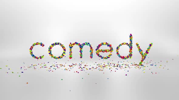 Comedy Word 3d graphic animation Concept, Motion Graphics | VideoHive