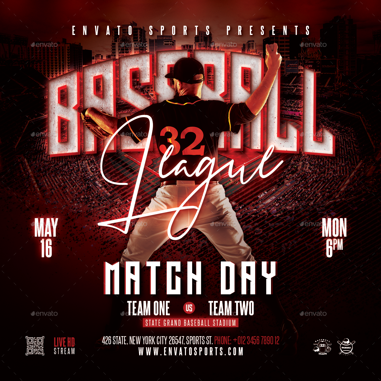 Baseball Flyer, Print Templates | GraphicRiver