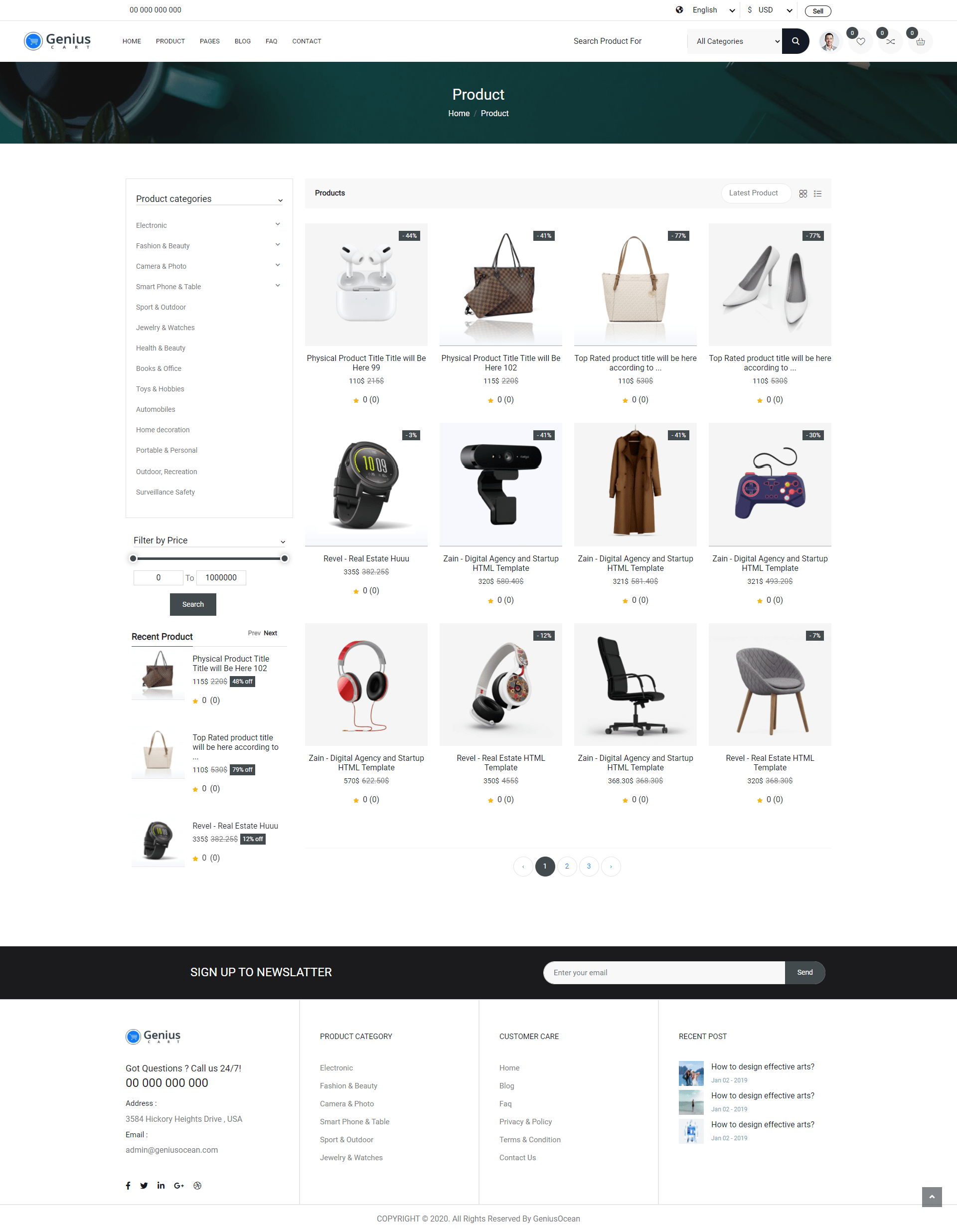 GeniusCart - Single or Multi vendor Ecommerce System with Physical and ...