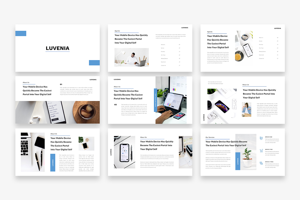 Luvenia - App Developer PowerPoint Template, Presentation Templates
