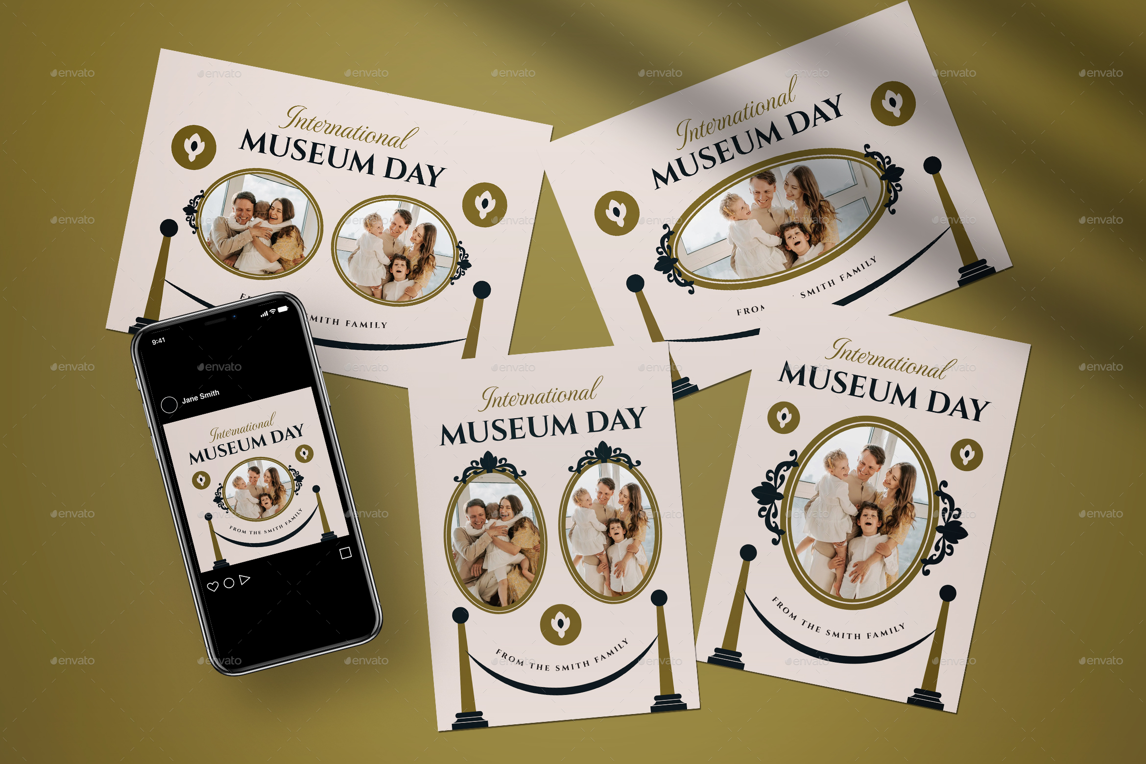 International Museum Greeting Card, Print Templates | GraphicRiver