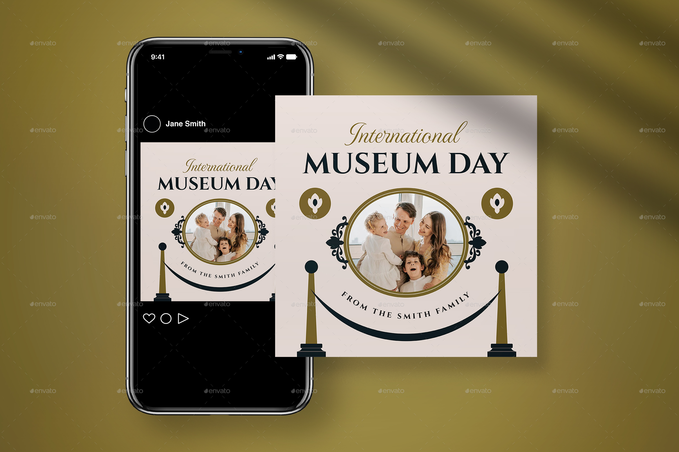 International Museum Greeting Card, Print Templates | GraphicRiver