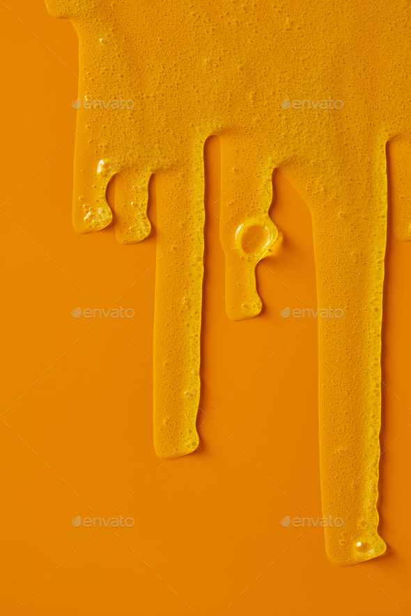 Cream liquid gel serum flows down Stock Photo by bondarillia | PhotoDune