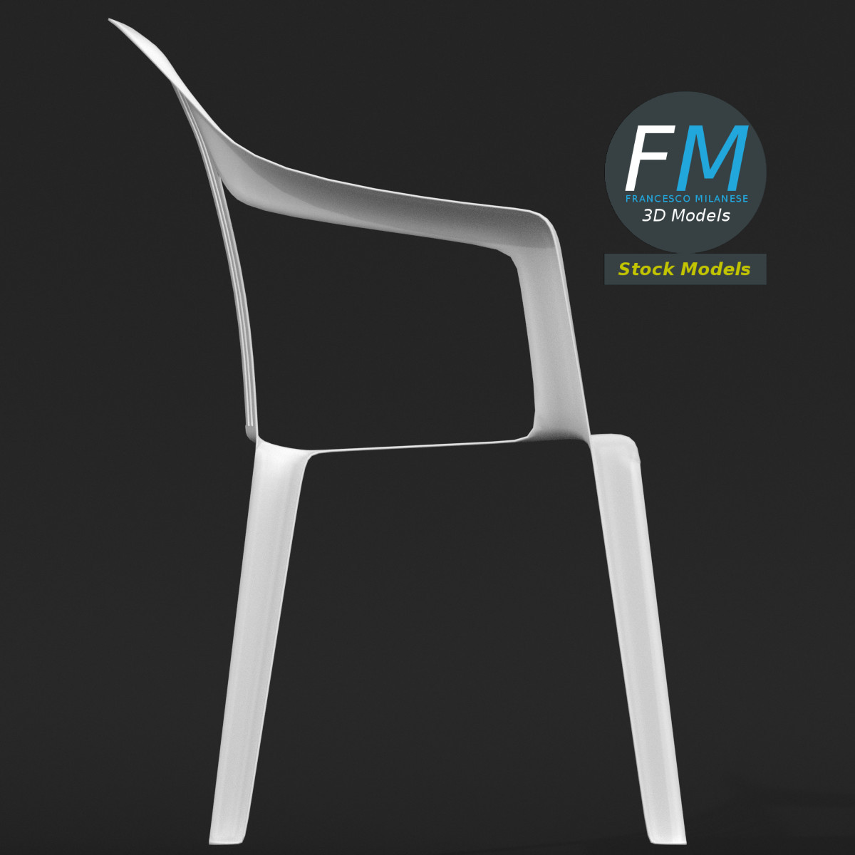 Plastic chair 2 by FrancescoMilanese85 | 3DOcean