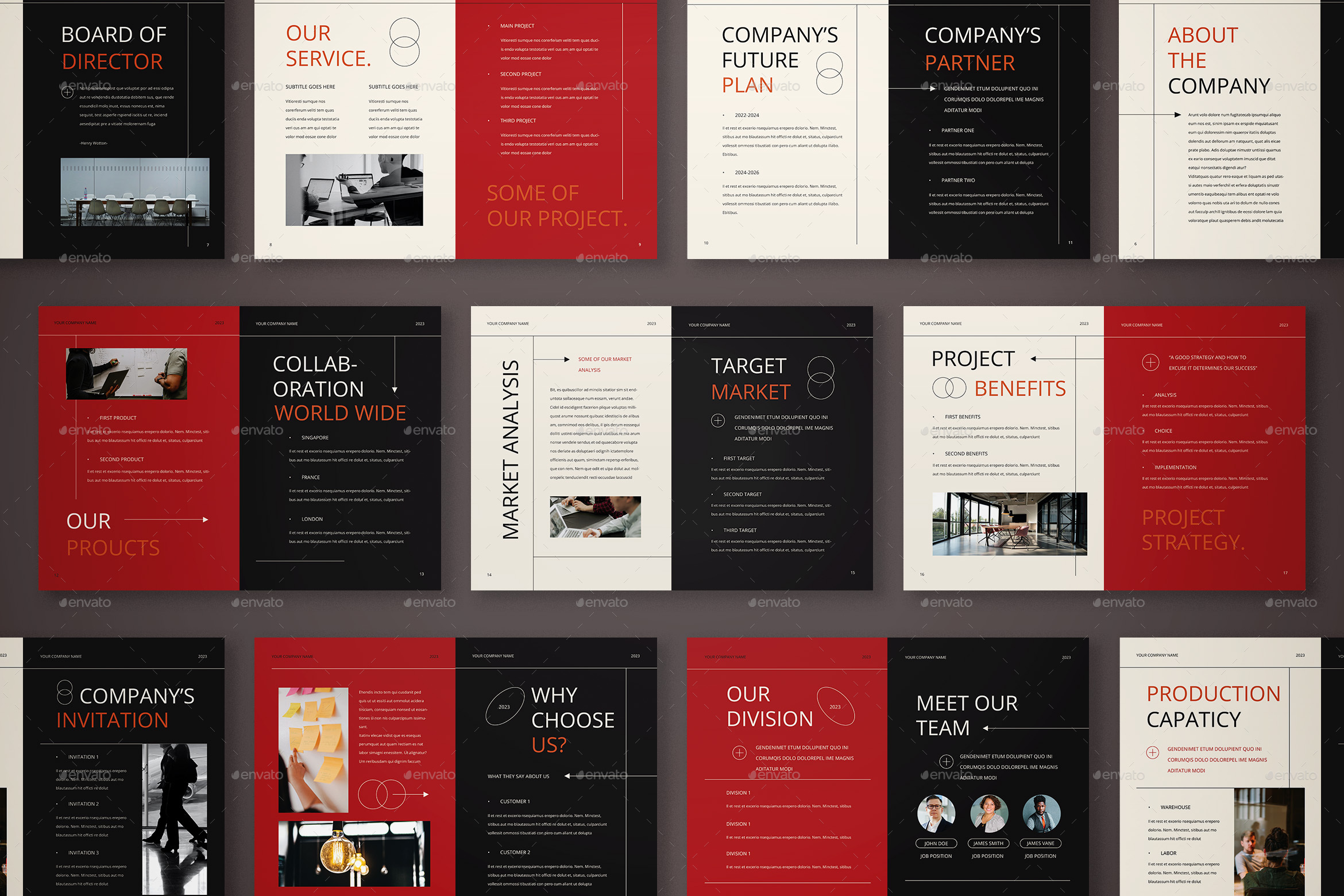 Modern Company Profile Book, Print Templates | GraphicRiver