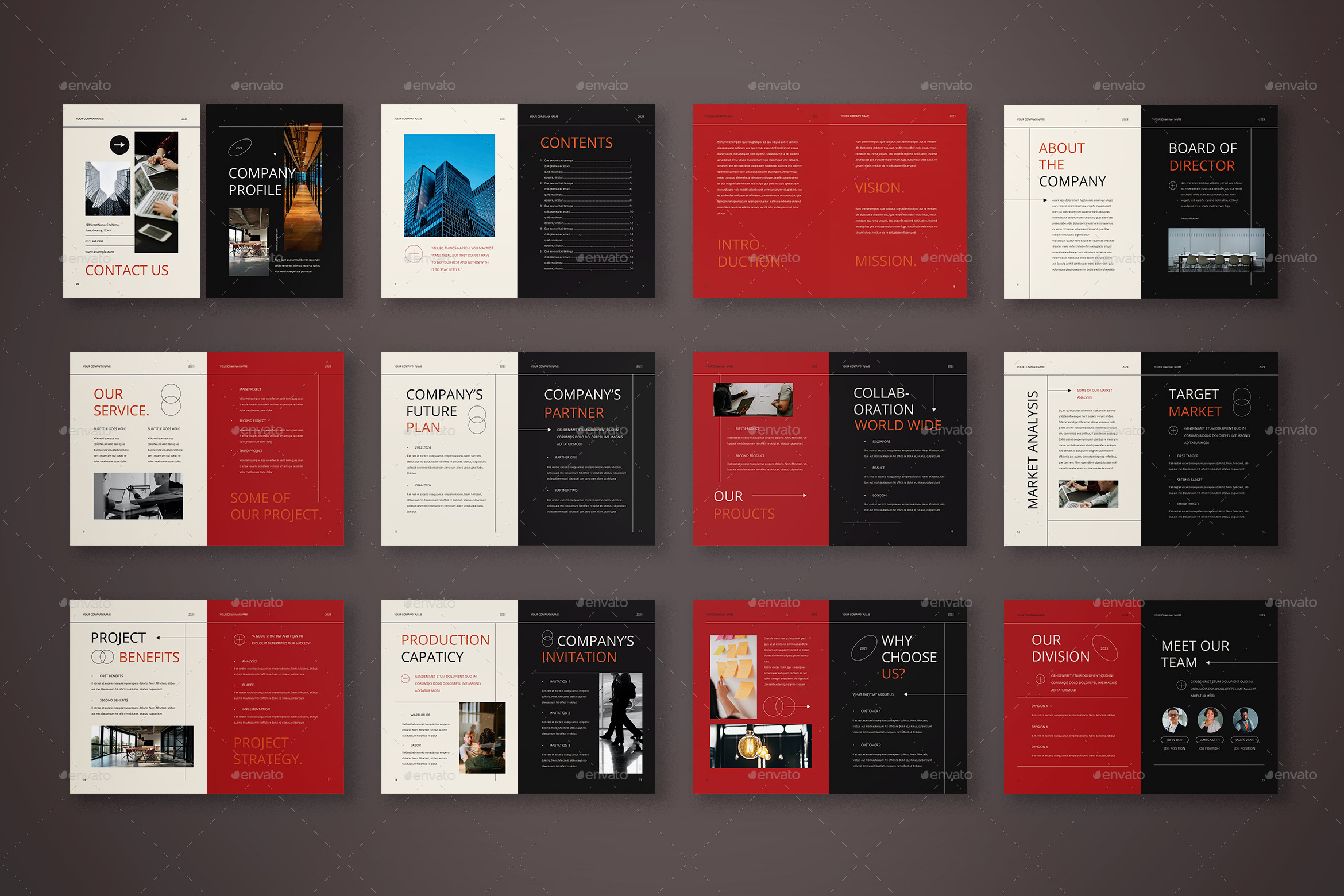 Modern Company Profile Book, Print Templates | GraphicRiver