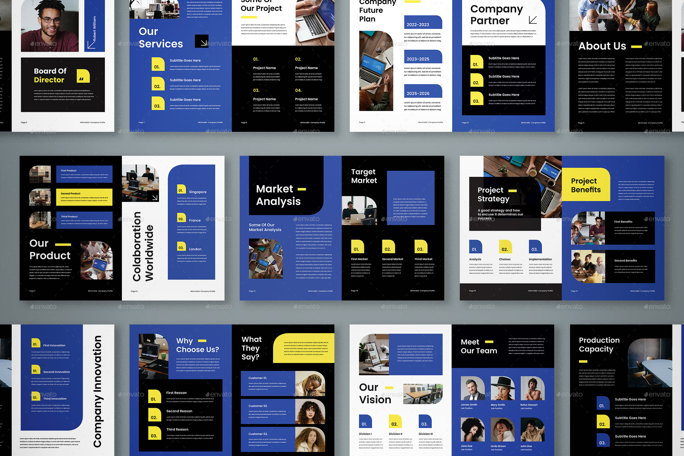 Creative Company Profile Book, Print Templates | GraphicRiver