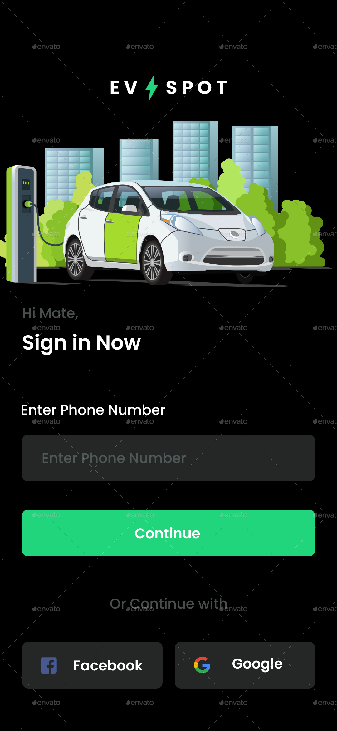 EV Charging Station App UI Kit| Electric Vehicle Charging Spot Finder ...