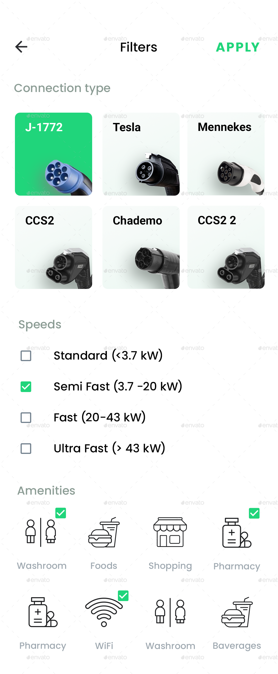 EV Charging Station App UI Kit| Electric Vehicle Charging Spot Finder ...