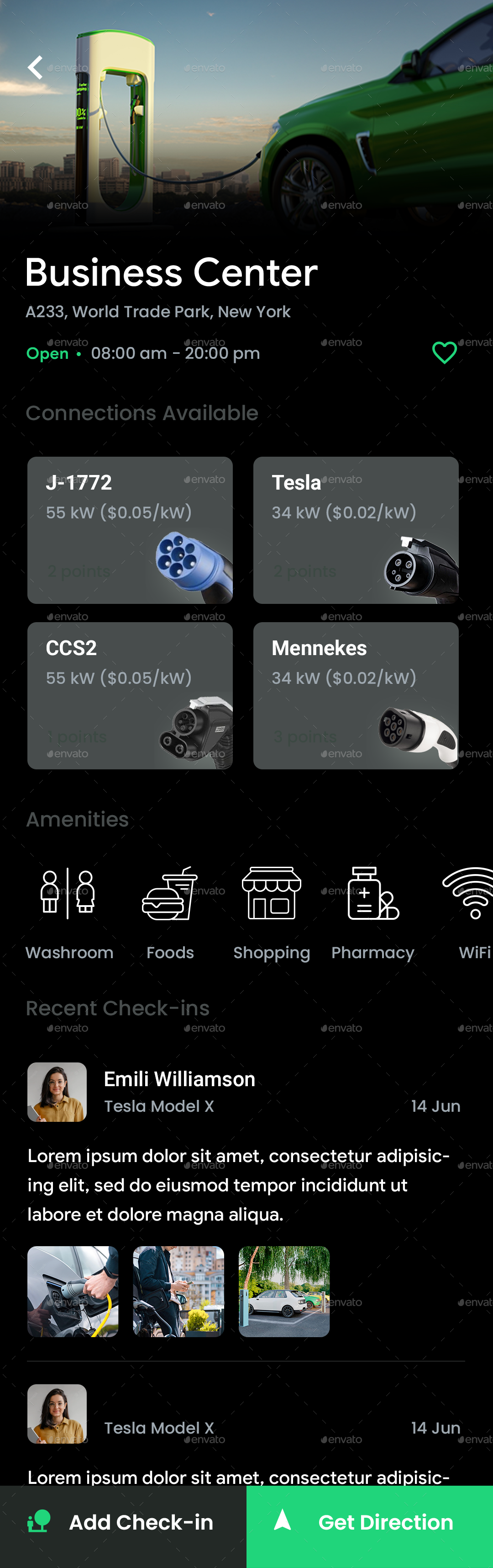 EV Charging Station App UI Kit| Electric Vehicle Charging Spot Finder ...