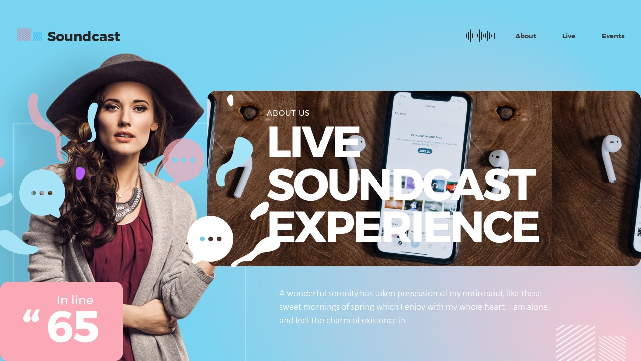 Soundcast Keynote templates, Presentation Templates | GraphicRiver