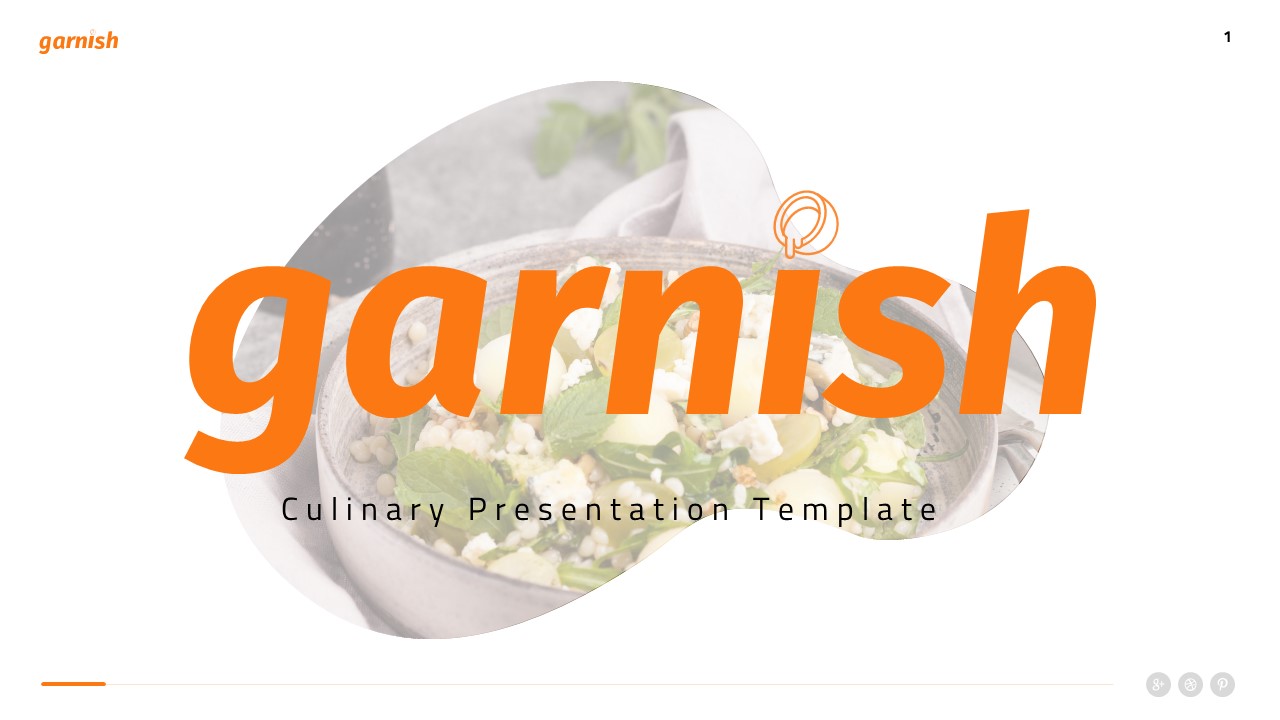 Garnish Culinary Presentation Template, Presentation Templates ...