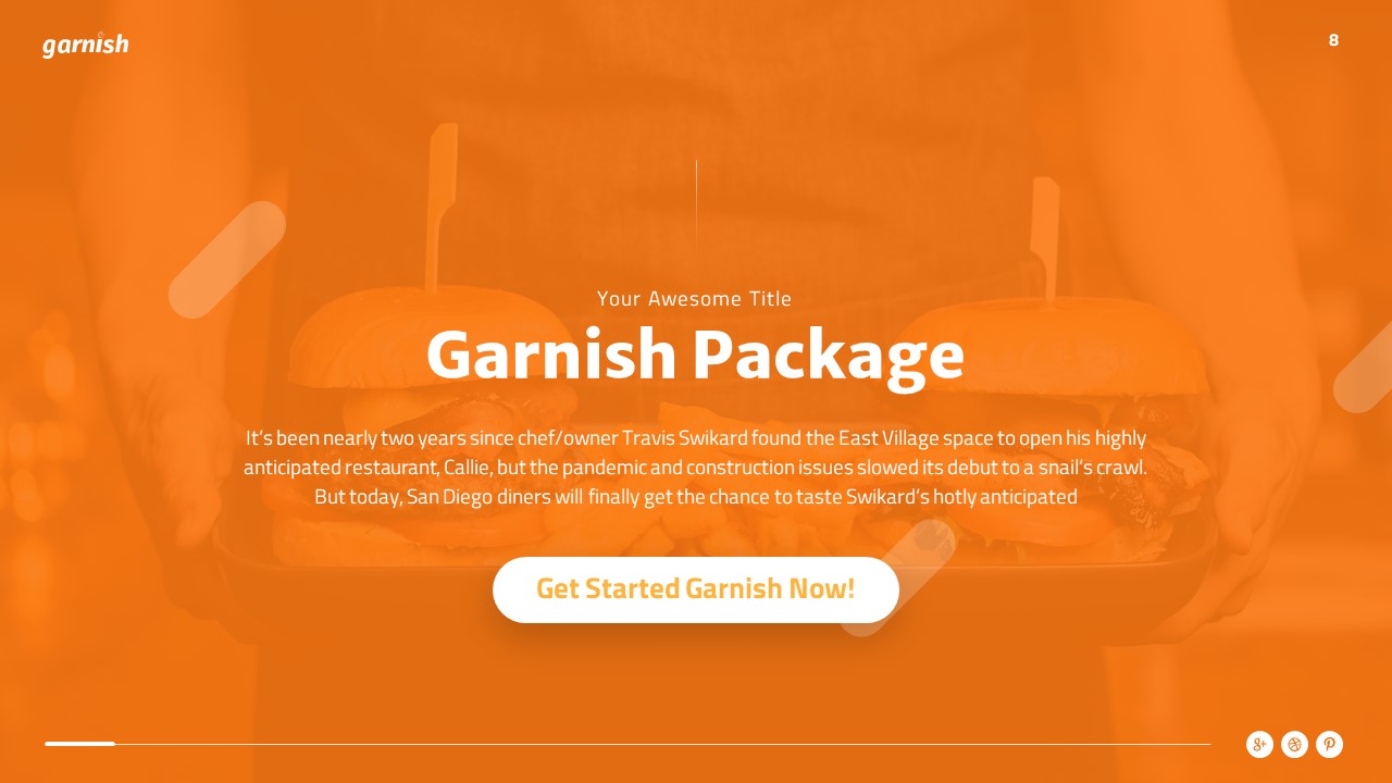 Garnish Culinary Presentation Template, Presentation Templates ...